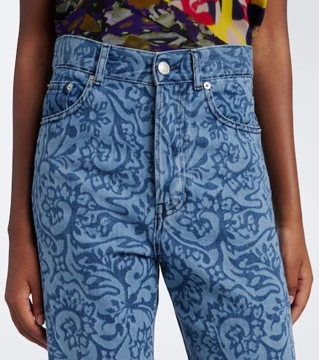 Dries Van Noten Floral Wide-leg Jeans