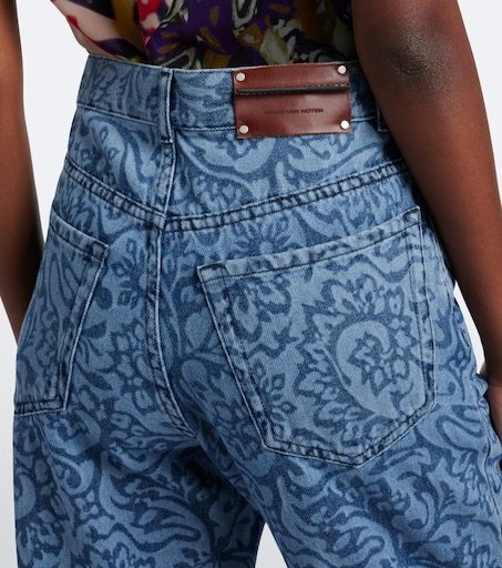 Dries Van Noten Floral Wide-leg Jeans