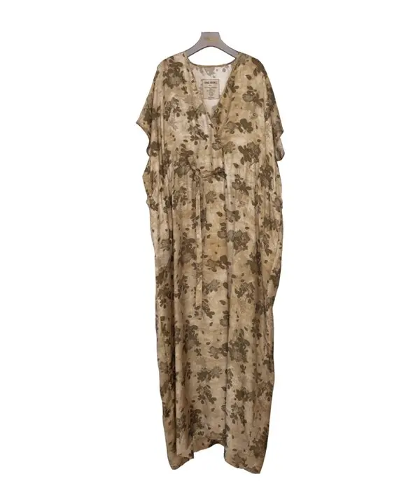 UMA WANG V-neck Maxi Kaftan Dress