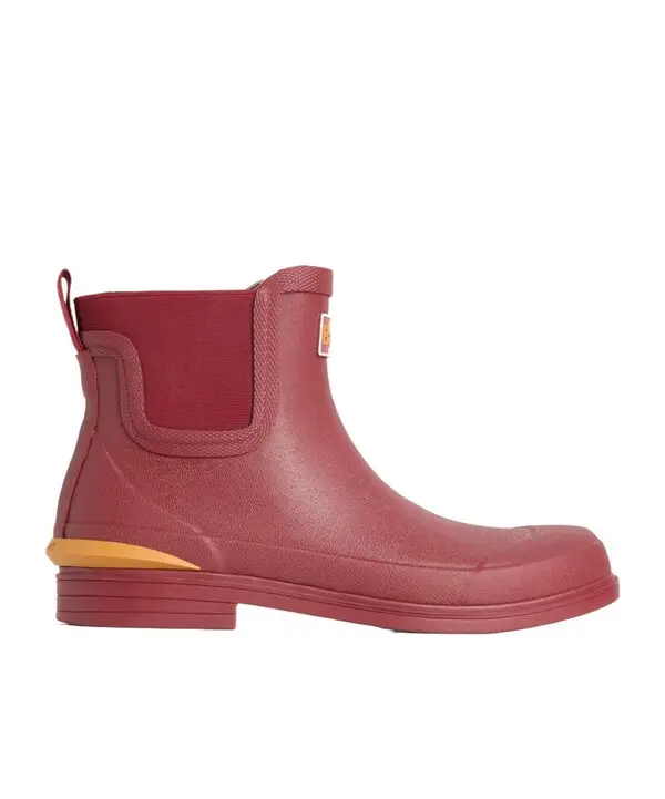 Barbour Chelsea Short Rain Boots - Red