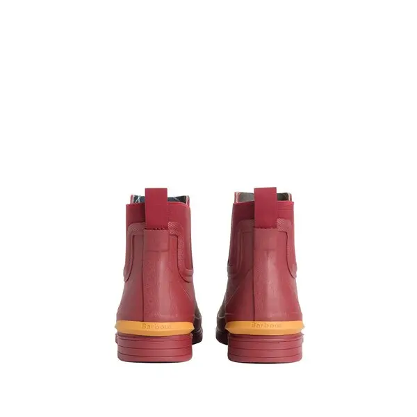 Barbour Chelsea Short Rain Boots - Red