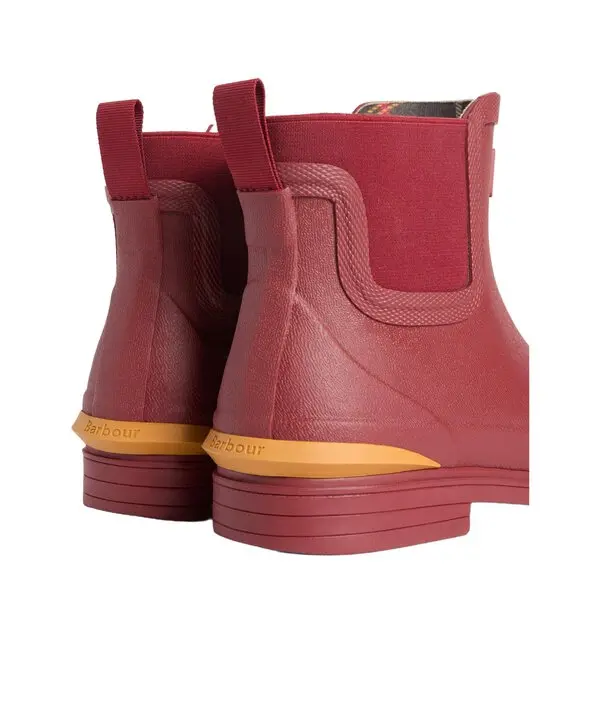 Barbour Chelsea Short Rain Boots - Red