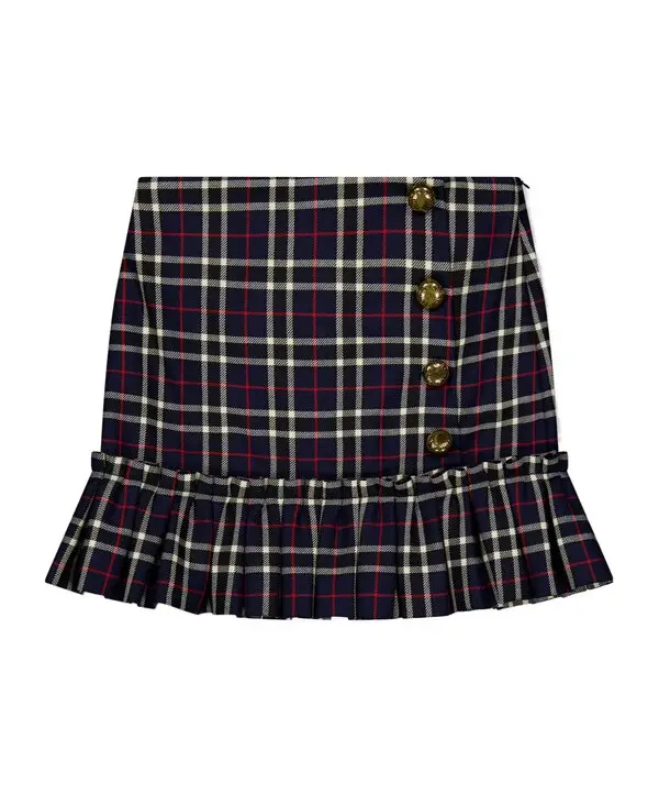 Dolce & Gabbana Plaid Mini Skirt - Black