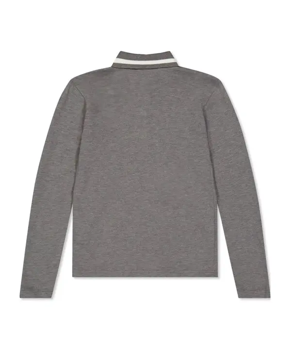Dolce & Gabbana Long-sleeve Polo Shirt With Crest Embroidery