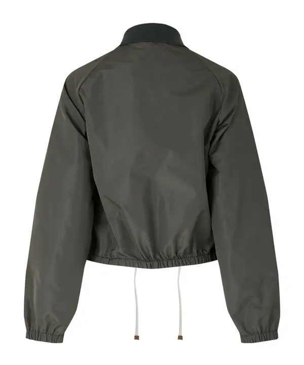 Miu Miu Contrastcollar Cropped Cargo Jacket