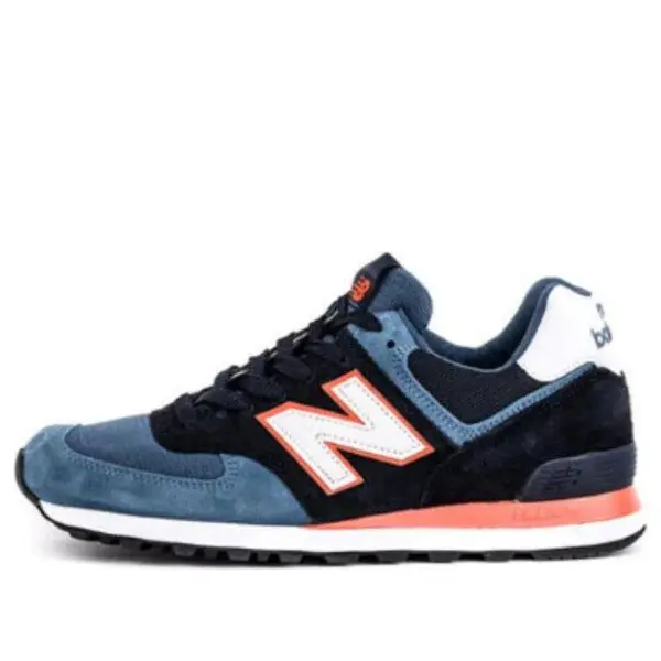 NEW BALANCE 574 Made In Usa 'navy Orange - Navy/orange