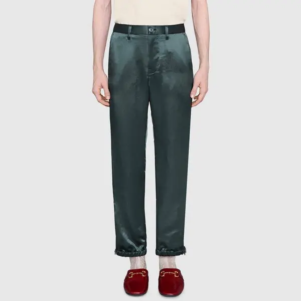 Gucci Acetate Relaxed Trousers 'dark