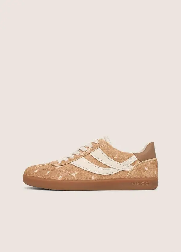 Vince Oasis Calf Hair Printed Lace-up Sneakers - Buttermalt Multi