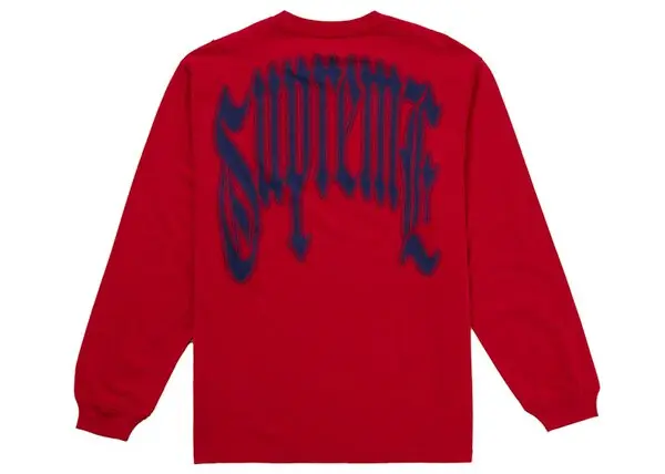 Supreme Intarsia Long Sleeve Top - Red