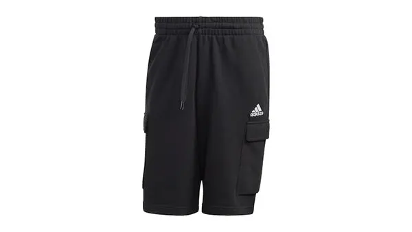Adidas Essentials French Terry Cargo Shorts - Black