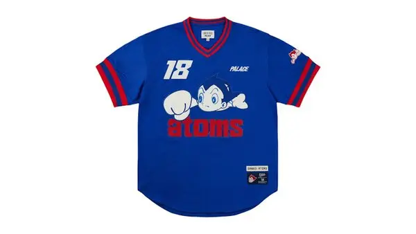 PALACE Sankei Atoms Mesh Vneck Jersey - Blue