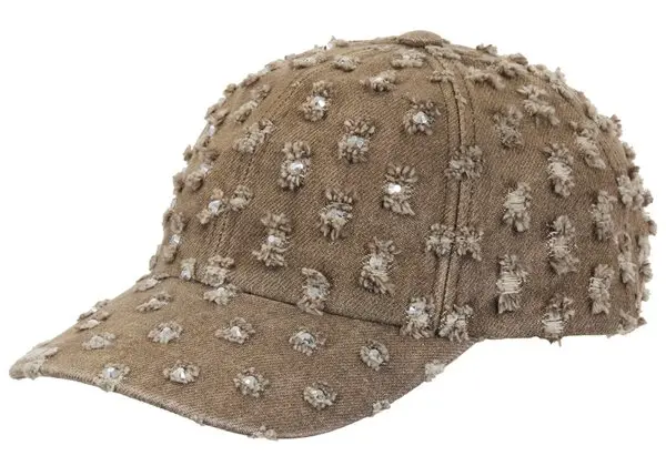 Supreme Hole Punch Rhinestone Denim 6panel