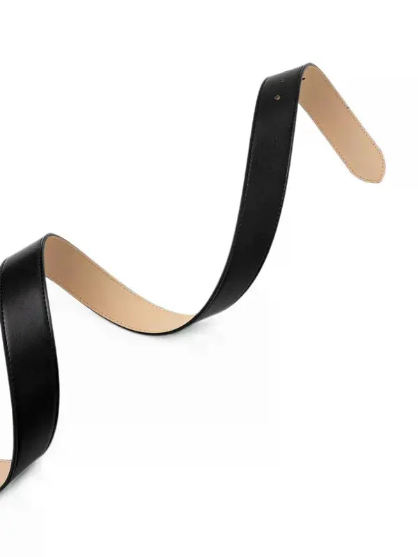 Guess Lorelei Pant Belt With Gold-tone G Buckle - Black