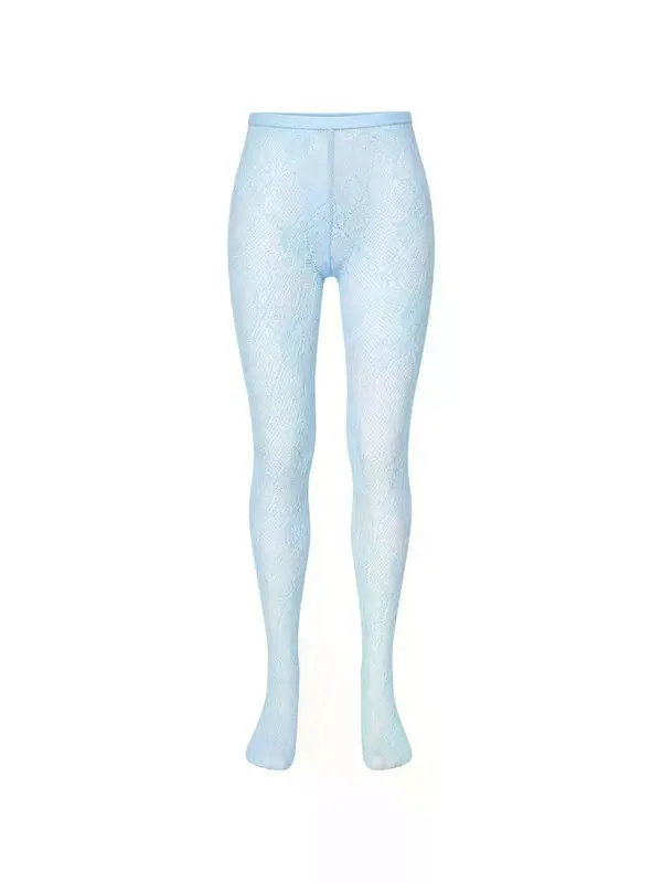 Swedish Stockings Rosa Lace Tights - Blue