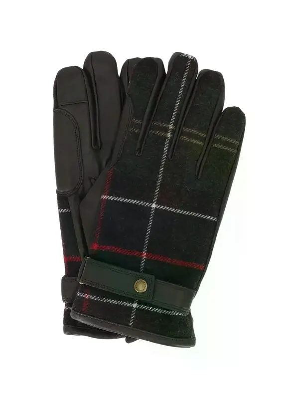 Barbour Newbrough Tartan Gloves - Brown