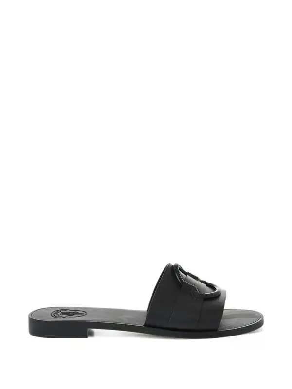 Moncler Logo-embossed Sandals - Black