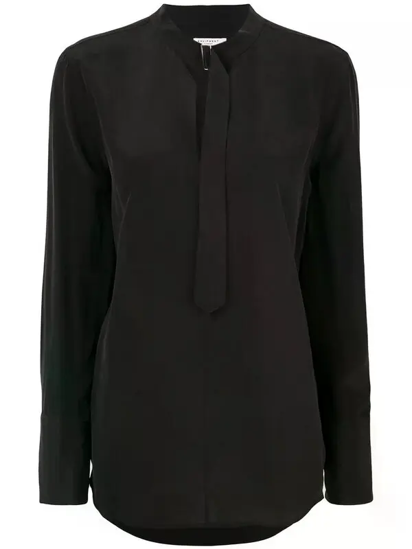 Equipment Keyhole Blouse - Black