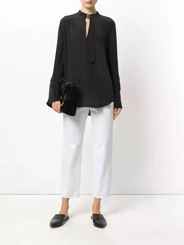 Equipment Keyhole Blouse