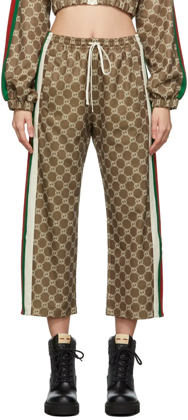 Gucci Interlocking G Snap Buttoned Jogging Pants