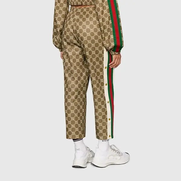 Gucci Interlocking G Snap Buttoned Jogging Pants