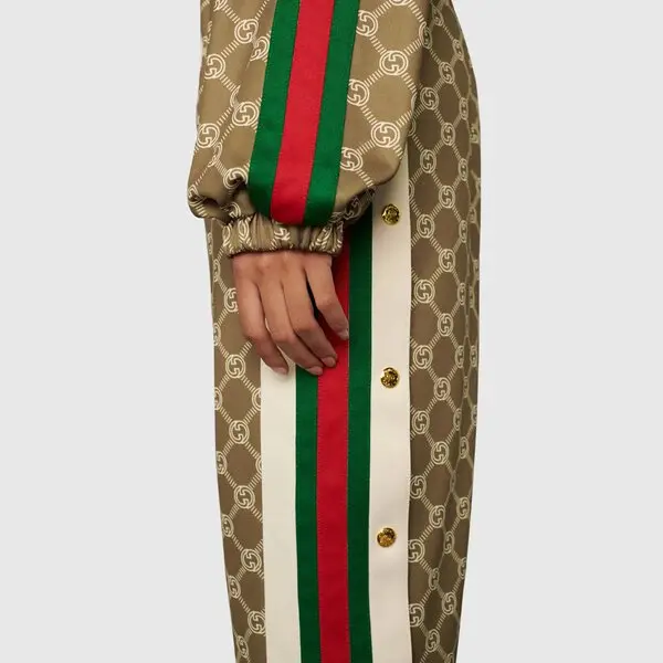 Gucci Interlocking G Snap Buttoned Jogging Pants