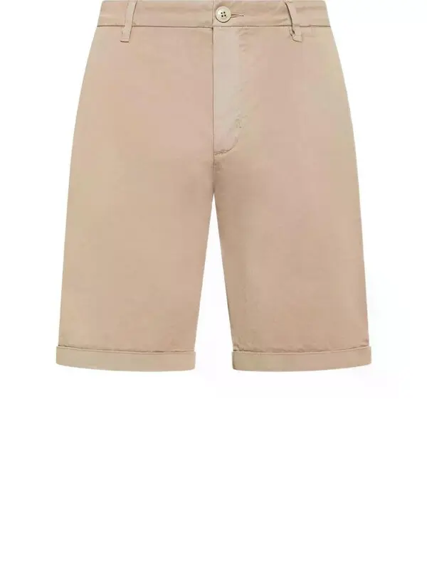 SUN 68 Logo-embroidered Turn-up Shorts