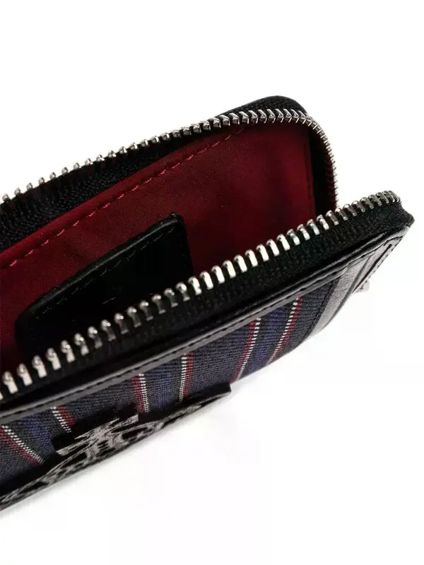 VIVIENNE WESTWOOD Orb-plaque Striped Card Case