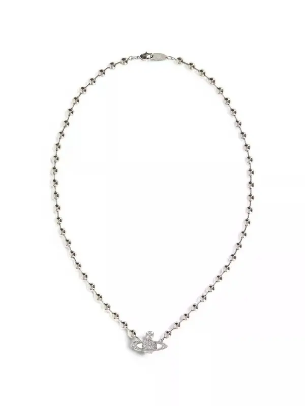 VIVIENNE WESTWOOD Mini Bas Relief Necklace - Silver