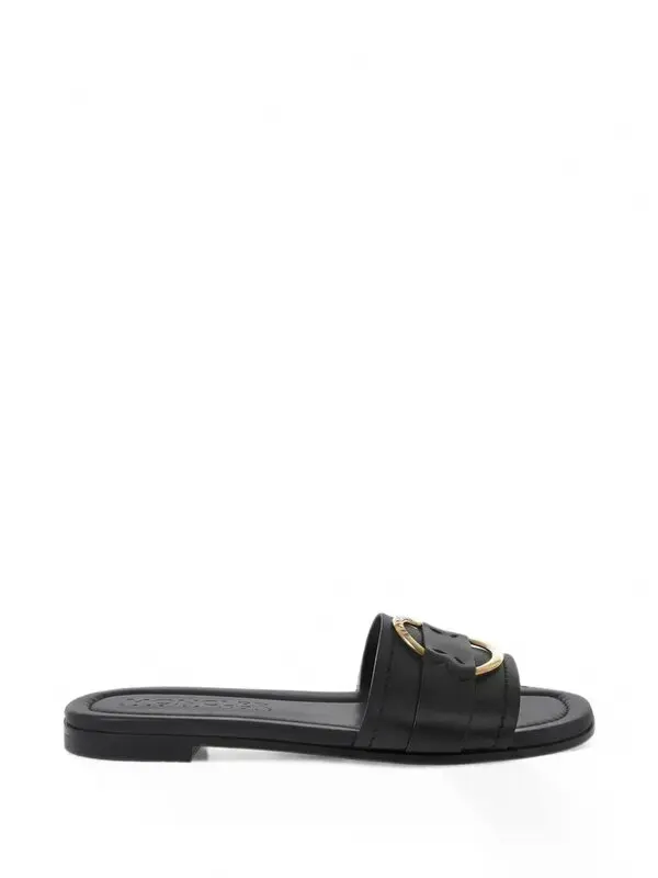 Moncler Bell Logo-engraved Detail Sandals - Black