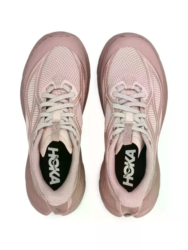 HOKA® Mach Remastered Aura Mesh-panelled Chunky-sole Sneakers - Pink