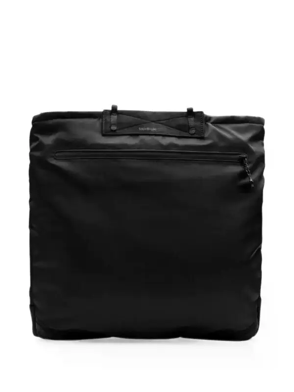 TOPOLOGIE Helmet Bag With Logo Print - Black