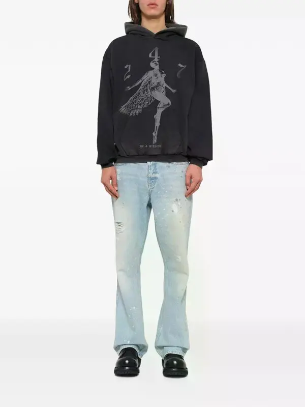 REPRESENT 247 Fallen Angel Graphic-print Hoodie