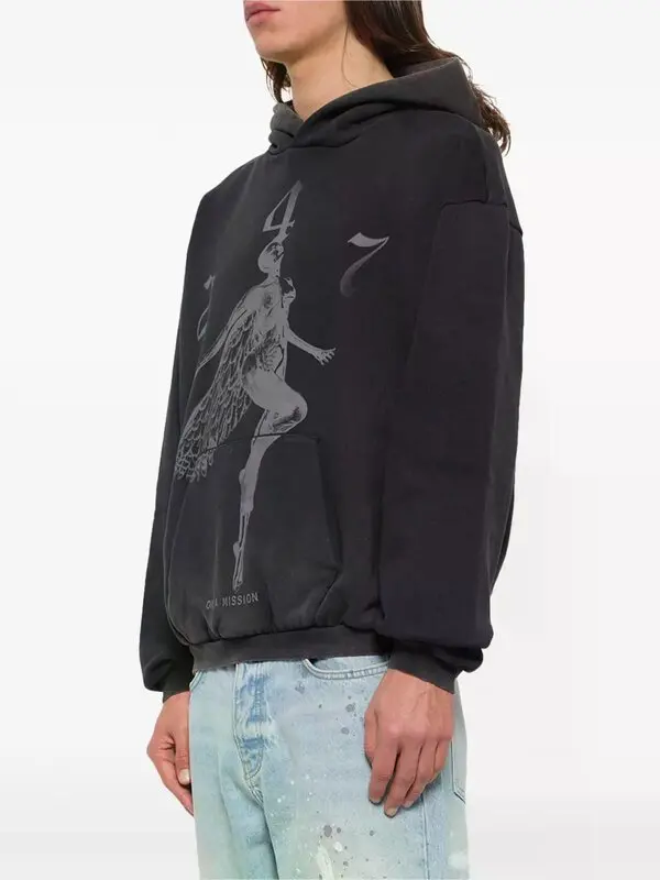 REPRESENT 247 Fallen Angel Graphic-print Hoodie