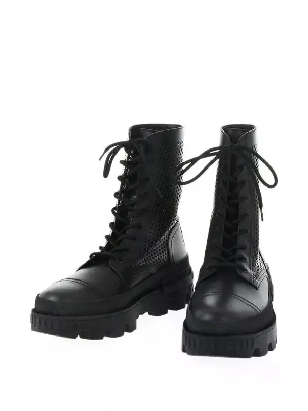 Moncler Carinne Laser-cut Combat Boots