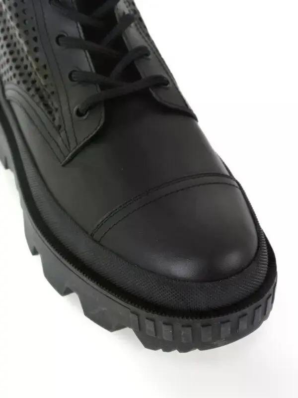 Moncler Carinne Laser-cut Combat Boots