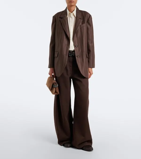 Brunello Cucinelli Monili Wide-leg Jeans - Brown
