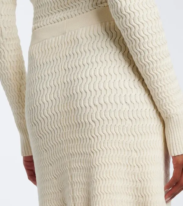 Proenza Schouler Magnolia Knitted Midi Skirt