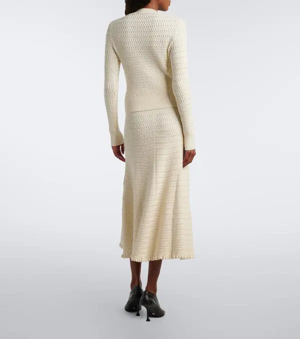 Proenza Schouler Magnolia Knitted Midi Skirt