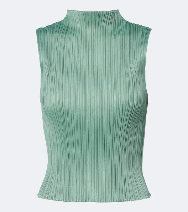 Issey Miyake Monthly Colors: August Pleated Top - Green