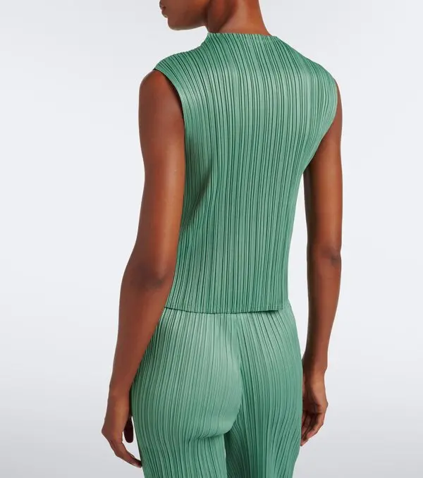 Issey Miyake Monthly Colors: August Pleated Top - Green