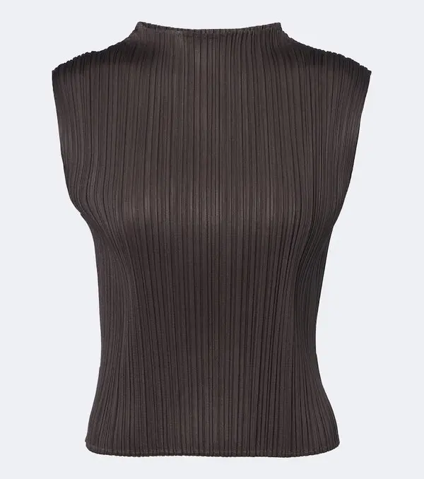 Issey Miyake Monthly Colors: August Pleated Top - Grey