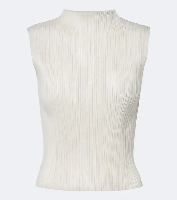 Issey Miyake Monthly Colors: August Pleated Top - White
