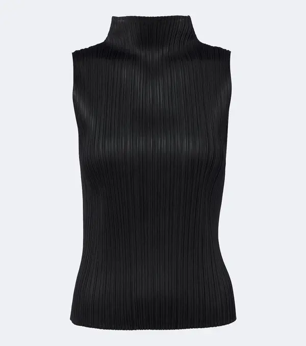 Issey Miyake Basics Sleeveless Top - Black