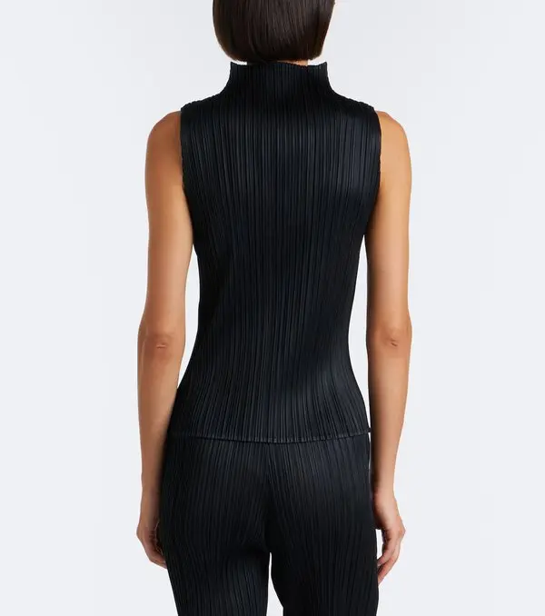 Issey Miyake Basics Sleeveless Top - Black