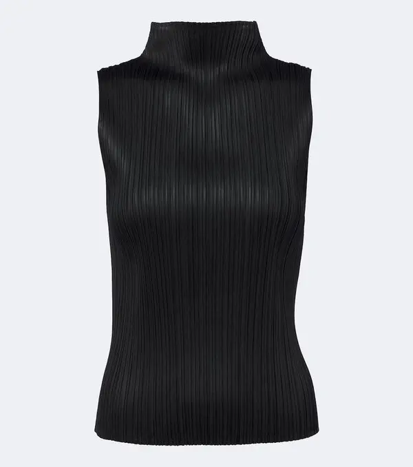 Issey Miyake Basics Sleeveless Top - Black