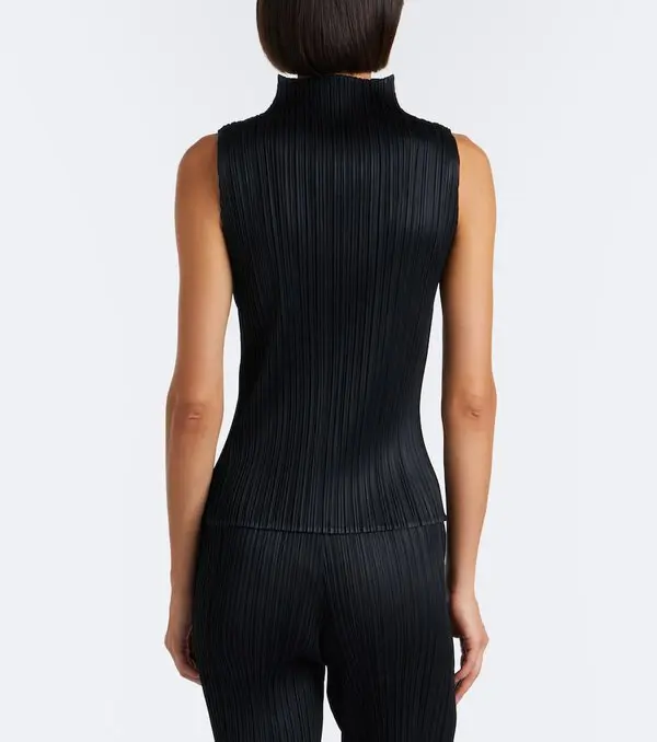Issey Miyake Sleeveless Top - Black