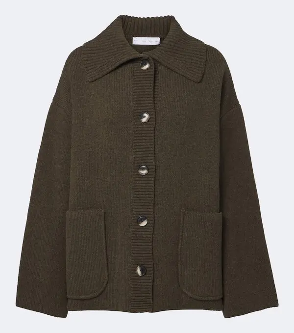 Proenza Schouler Nelly Wool Jacket - Green