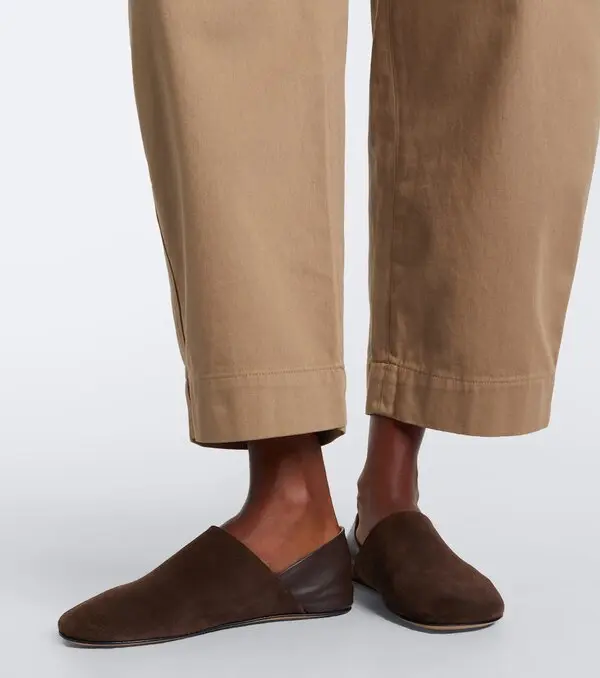 Vince Cropped Cotton Twill Barrel-leg Pants