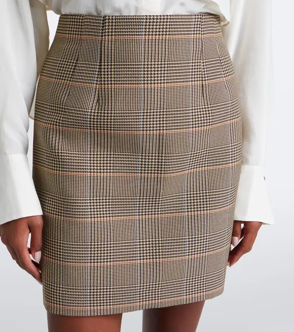 Veronica Beard Roman Houndstooth Miniskirt