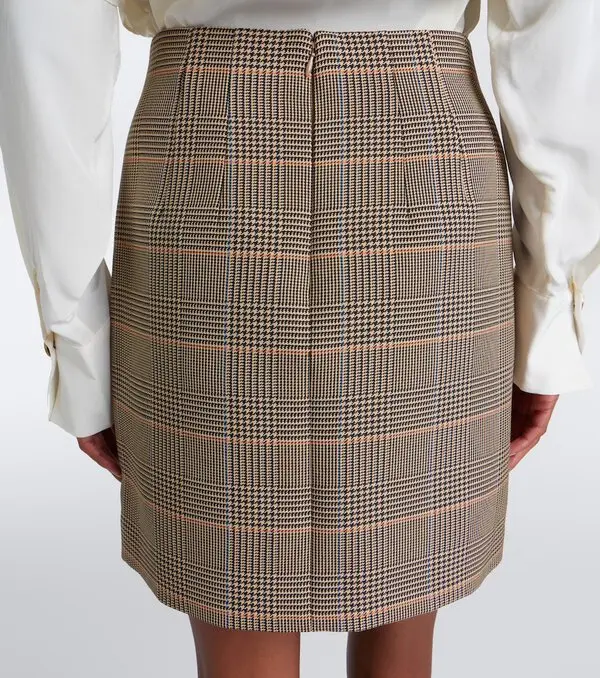 Veronica Beard Roman Houndstooth Miniskirt